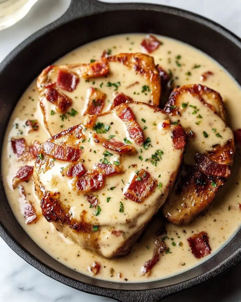 Creamy Bacon Pork Chops