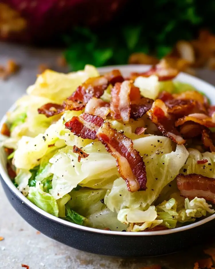 Irish Cabbage and Bacon Skillet