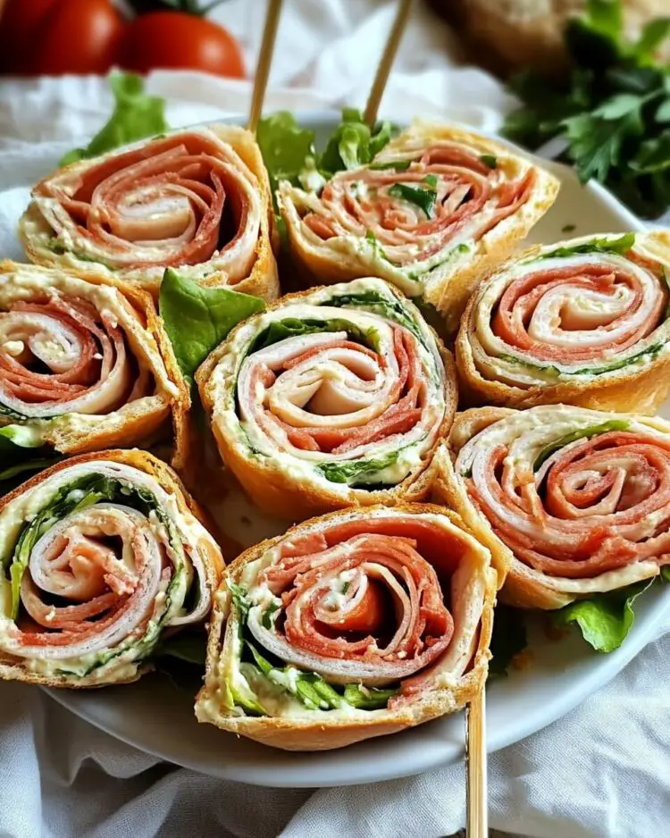 Cucumber and Cream Cheese Pinwheels