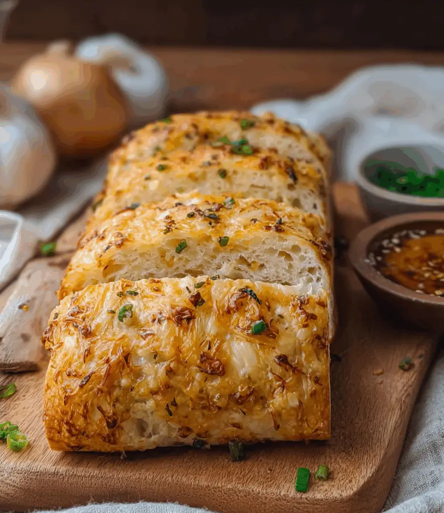 Soft Cheesy Onion Bread