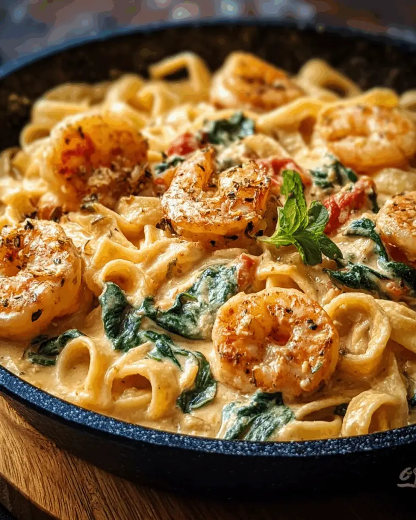 Creamy Tuscan Shrimp Pasta