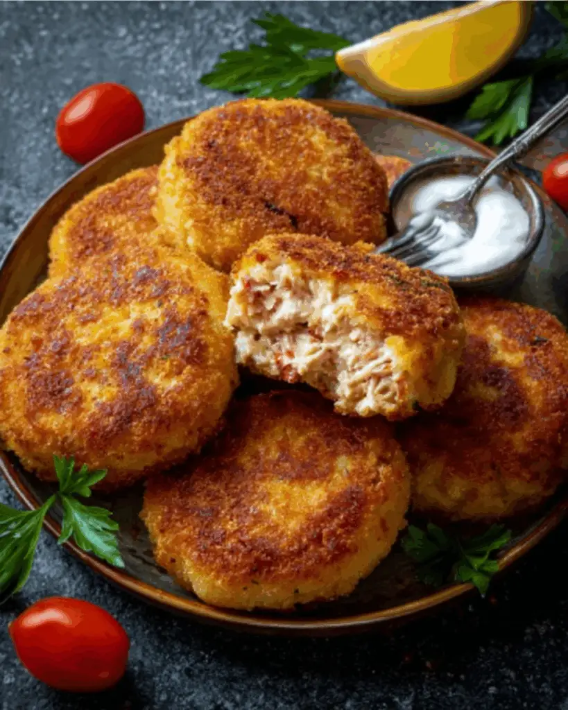 Golden Tuna Potato Cakes – Crispy Outside, Fluffy Inside