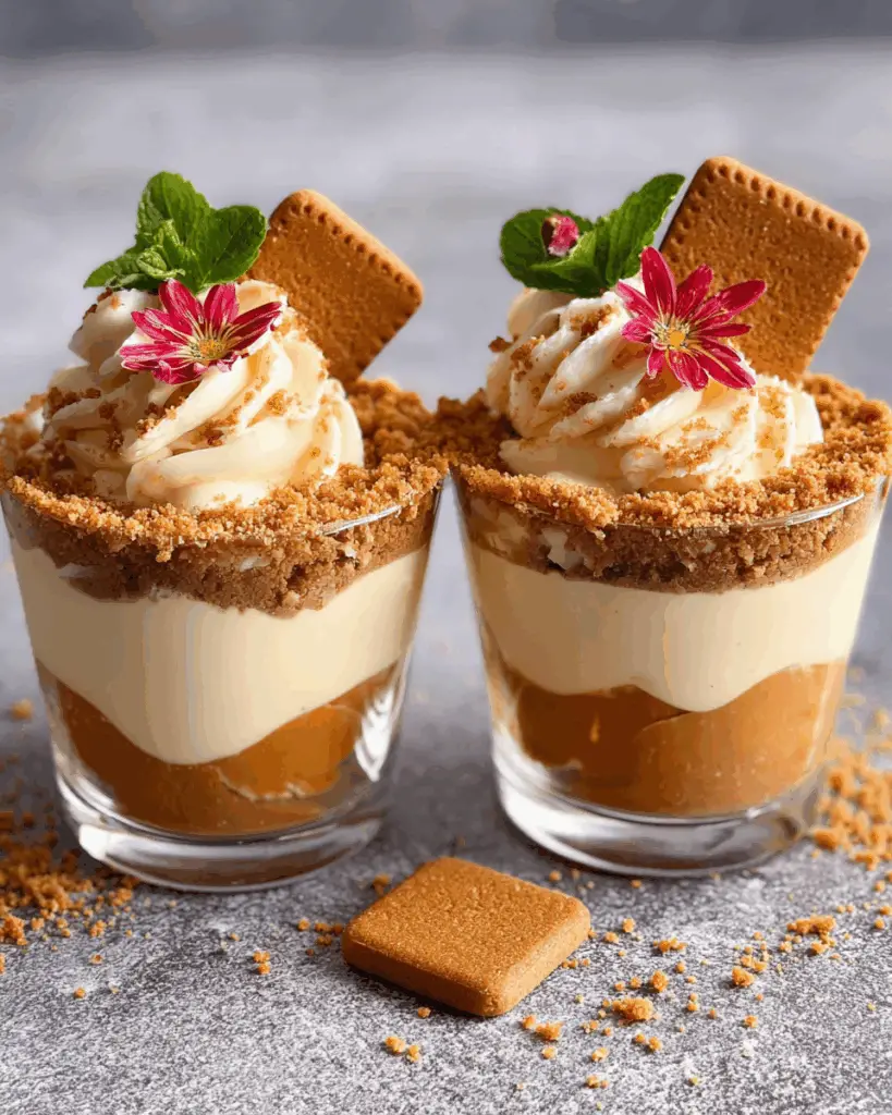 Biscoff Cheesecake Mousse Cups – Dreamy No-Bake Treat