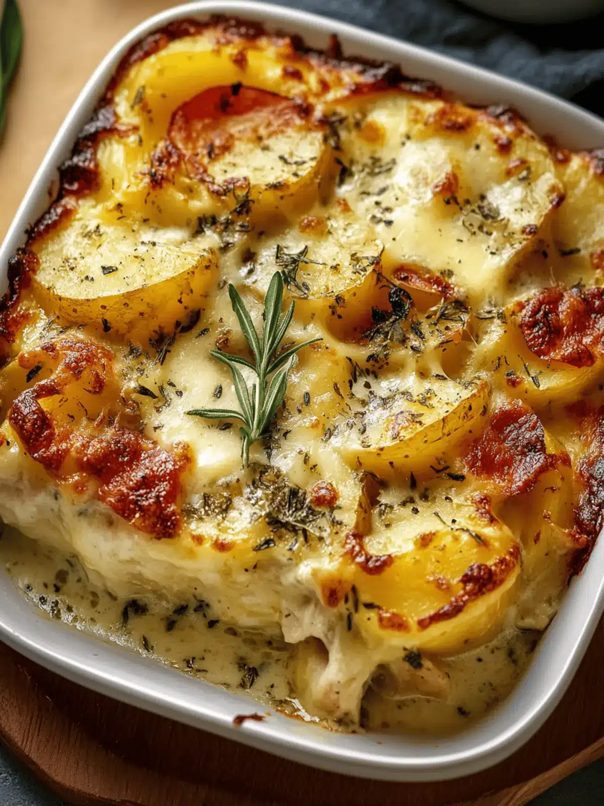 Irresistible Cheesy Chicken and Potato Bake with Oregano