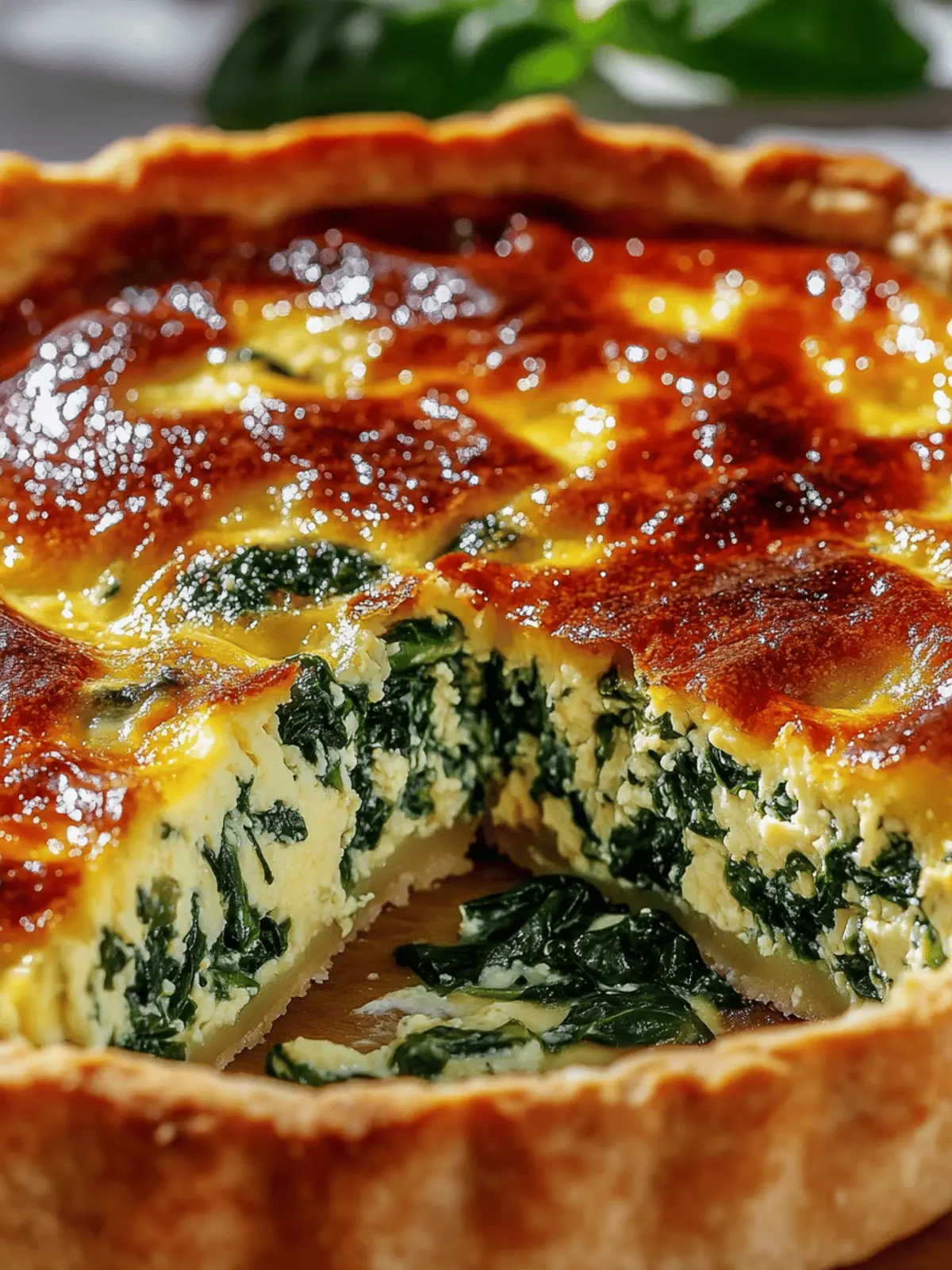 Irresistible Ricotta Spinach Quiche: No Crust, All Flavor!