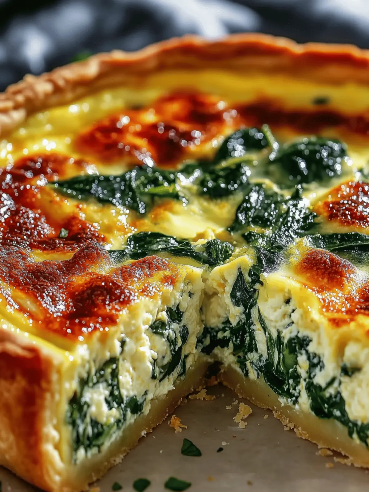 Irresistible Ricotta Spinach Quiche: No Crust, All Flavor!