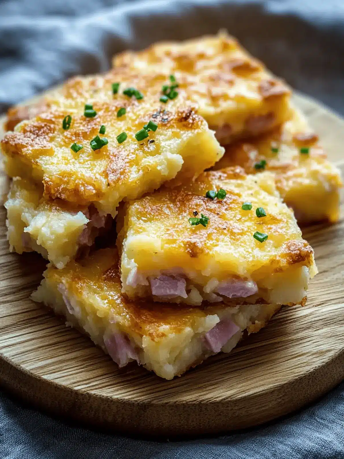 Irresistible Cheesy Mashed Potato Ham Squares for Easy Dinners