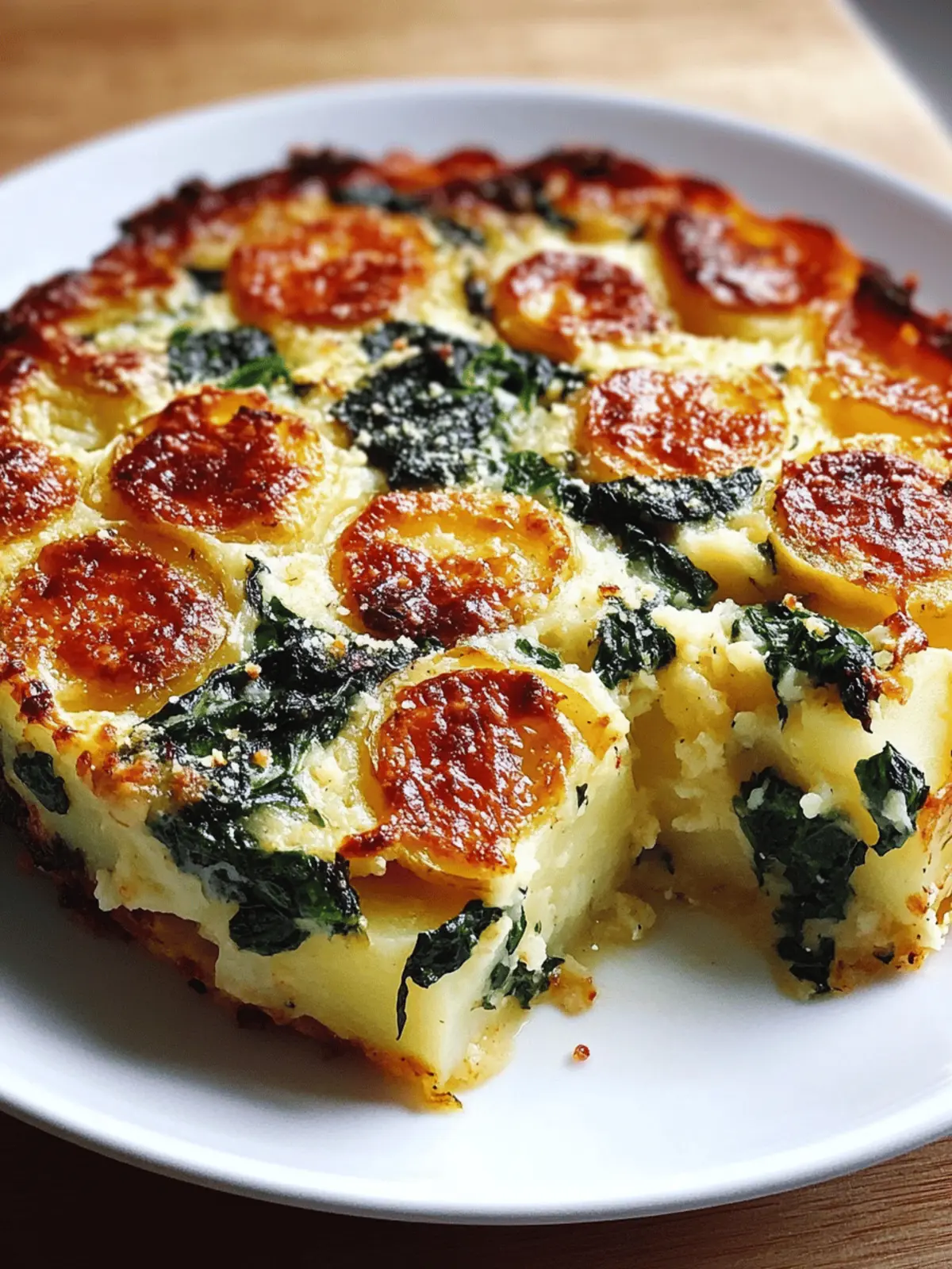 Ultimate Baked Spinach & Parmesan Potato Pie – Delicious Comfort