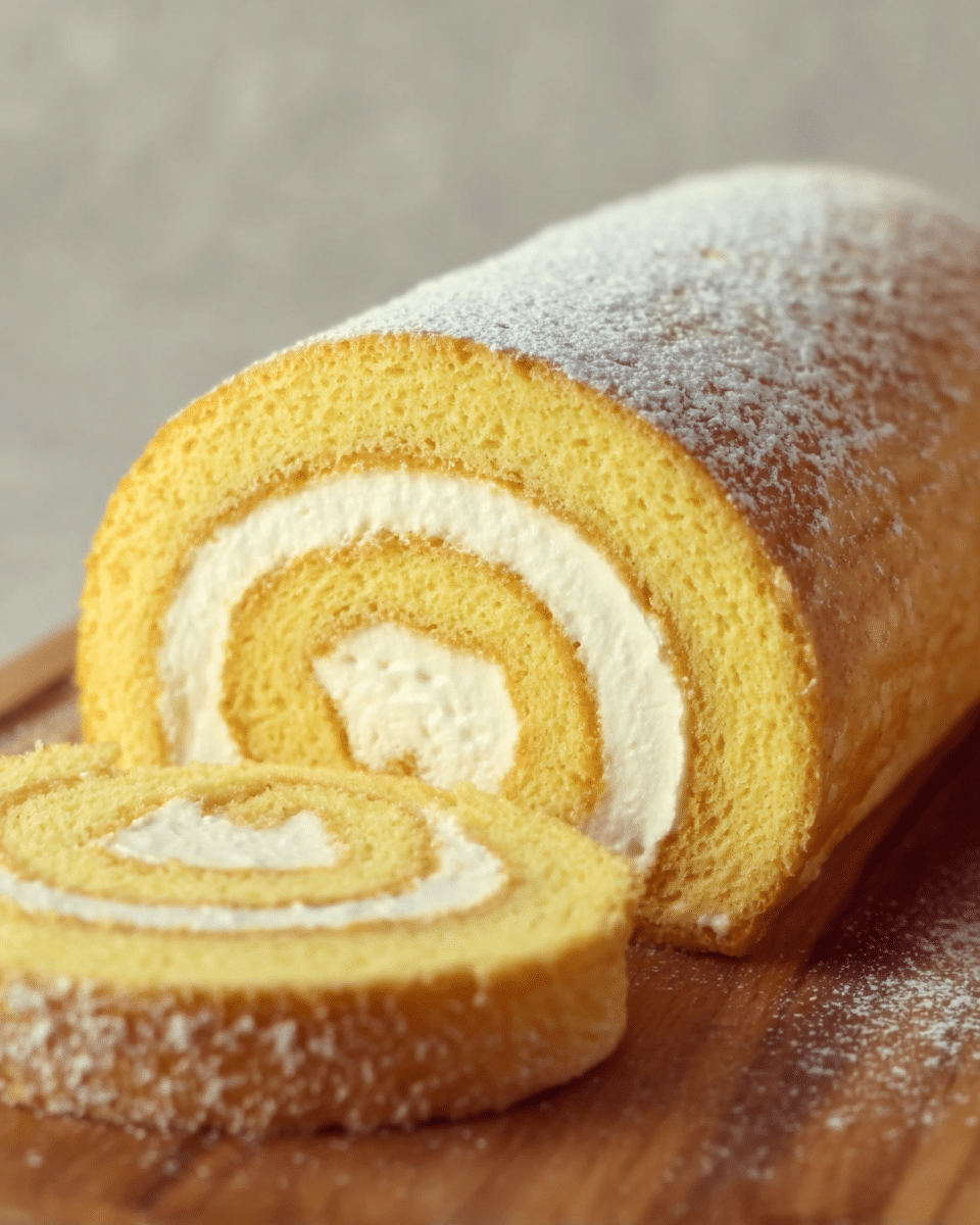 Vanilla Swiss Cake Roll