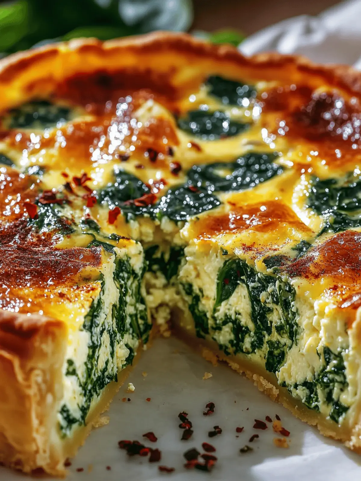 Irresistible Ricotta Spinach Quiche: No Crust, All Flavor!