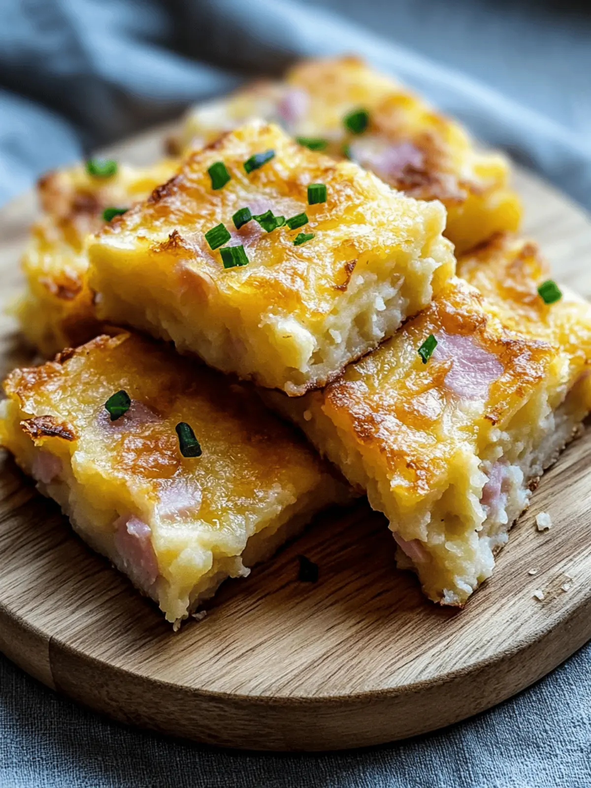 Irresistible Cheesy Mashed Potato Ham Squares for Easy Dinners