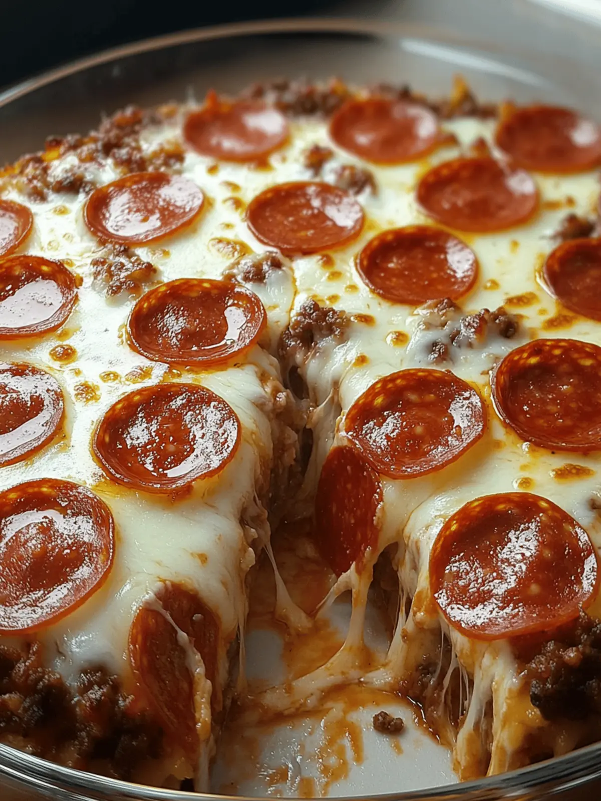 Irresistible Pepperoni Pizza Casserole: Guilt-Free Comfort