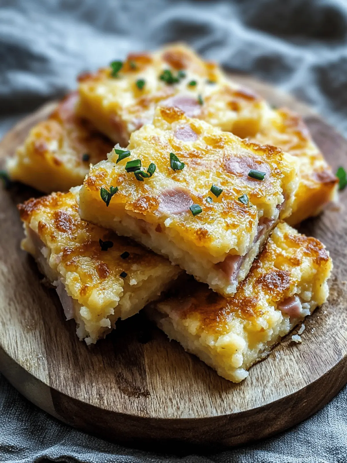 Irresistible Cheesy Mashed Potato Ham Squares for Easy Dinners