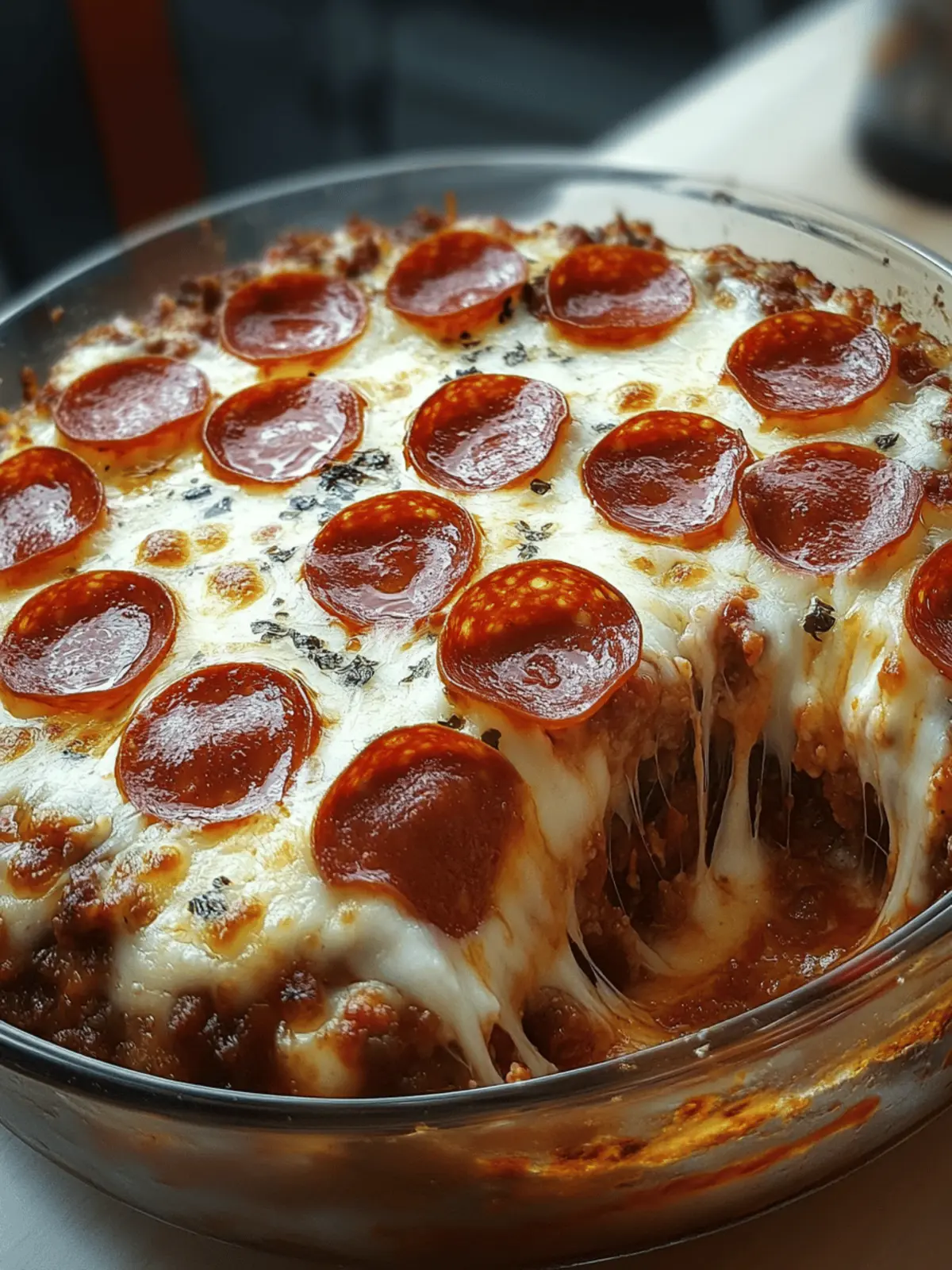 Irresistible Pepperoni Pizza Casserole: Guilt-Free Comfort